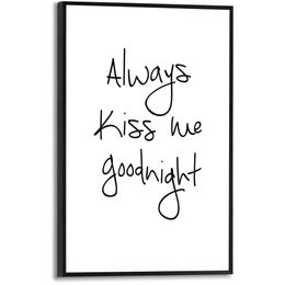 Poster Reinders, B:20cm H:30cm T:1,6cm, schwarz, MDF, Schlafzimmer, Bilder, "Liebe"