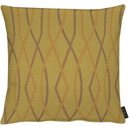 Dekokissen Apelt, B:46cm H:5cm L:46cm, gold, Polyester, Kinderzimmer, Dekokissen_Sitzkissen_Kissenh&uuml;llen, "Villa", Kissenh&uuml;lle mit F&uuml;llung, 1 St&uuml;ck