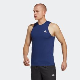 Damen Tanktop "TRAIN ESSENTIALS FEELREADY TRAINING SLEEVELESS", blau, Gr. M, adidas Performance, clean, Single Jersey, Obermaterial: 70% Polyester,