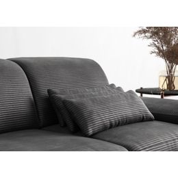 Sit & More Sofakissen SIT & MORE, B:65cm H:25cm T:10cm, grau, 100% Polyester, Polsterauflagen, "Cabana", wahlweise 2er- oder 3er-Nierenkissen-Set