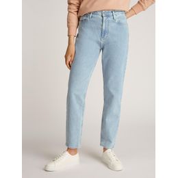 Damen Mom-Jeans "MOM JEAN", blau, Gr. 31, Calvin Klein Jeans, unifarben, Denim/Jeans, Obermaterial: 99% Baumwolle, 1% Elastomultiester, Jeans, mit