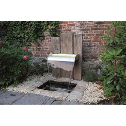 Ubbink Wasserfall "Nevada 30 cm - mit LED-Beleuchtung", silber, Garten, Wasserspiele, Edelstahl, mit LED-Leiste
