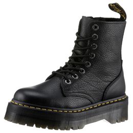 Dr. Martens Damen Schn&uuml;rboots "Jadon", Gr. 37, schwarz, Leder, Schuhe, Festival, Plateauboots, Stiefelette mit typischer Ziernaht