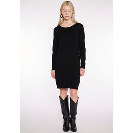 Haily's HAILY&rsquo;S Damen Strickkleid "SH V DR Ro44xana", schwarz, Gr. XS, unifarben, Strick, Obermaterial: 50% Viskose, 27% Nylon, 23% Polyester, Kleider