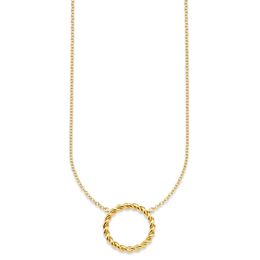 Bruno Banani Damen Kette mit Anhänger "Schmuck Geschenk Silber 925 Halsschmuck Halskette Ankerkette", Silber 925 (Sterlingsilber), L: 45, gold,