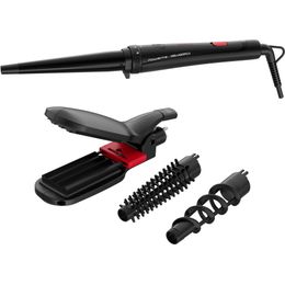 Rowenta Multihaarstyler "Rowenta x Karl Lagerfeld CF422L Infinite Looks 9-in-1 Multistyler", rot, B:5,3cm H:6,9cm T:31,7cm, Multihaarstyler,