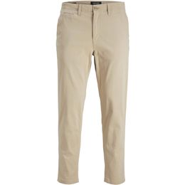 Jack & Jones JACK & JONES Herren Chinos "JPSTACE JJHARLOW CHINO NOOS", beige, Gr. 33, unifarben, Web, Obermaterial: 98% Baumwolle, 2% Elasthan, Hosen