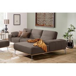 Ecksofa W.Schillig, B:299cm H:88cm T:178cm, braun, Longlife Xtra-Leder Z73: Naturwalkleder der Luxusklasse aus den erlesensten Rohhäuten. Hautstärke