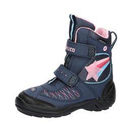 Lico Mädchen Winterstiefel "Snowboot Maline V Blinky", Gr. 32, blau, Synthetik, Schuhe