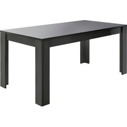 Esstisch Inosign, B:137cm H:79cm T:90cm, grau, Garten, Tische, "Dama 137x90x79 cm (BxTxH), Esszimmertisch Anthrazit Hochglanz Lack", moderner