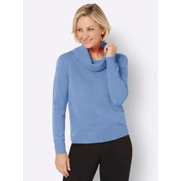 Classic Basics Damen Rollkragenpullover "Pullover", blau, Gr. 48, unifarben, 100% Polyacryl, Pullover