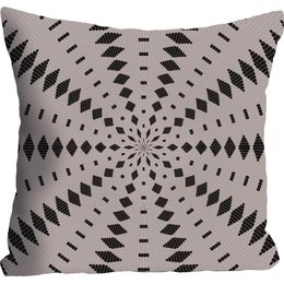 Dekokissen queence, B:40cm L:40cm, bunt, Polyester, Dekokissen_Sitzkissen_Kissenhüllen, "»Geometric«", Kissenhülle ohne Füllung, 1 Stück