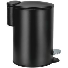 Kosmetikeimer Kleine Wolke, B:17cm H:23,6cm T:17cm, schwarz, Edelstahl, M&uuml;lleimer, "Silence", 3 Liter