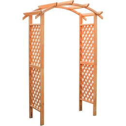 Rosenbogen Promadino, B:132cm H:206cm T:70cm, braun, Holzwerkstoff, Rankhilfen, "Pergola Diana", BxTxH: 132x70x206 cm