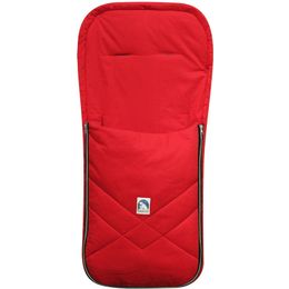 Heitmann Felle Kinder Fußsack "Eisbärchen - Sommerfußsack", rot, Baumwolle, Polyester, Fußsäcke, leichte Ausführung, ideal im Sommer, für Kinderwagen
