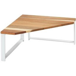 Wenko K&uuml;chenregal "Modell Louisa", B/H/T: 30cm x 15cm x 30cm, bunt, Regale, stehendes K&uuml;chen-Eckregal mit Akazienholzablage f&uuml;r die Arbeitsplatte