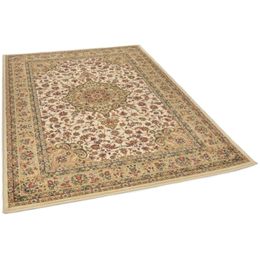 Teppich Theko, B:80cm H:10mm L:150cm, beige, Polypropylen, Wohnzimmer, Teppiche, "Hamadan 359", Kurzflor, Orient-Optik, auch als L&auml;ufer