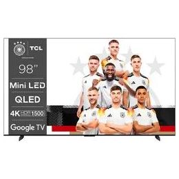 TCL Mini-LED-Fernseher "98C803X7", G (A-G), schwarz (titanium anthrazit), 98, Fernseher, QLED, Dolby Vision, Apple TV, Multi-HDR, Smart-TV, 144 Hz