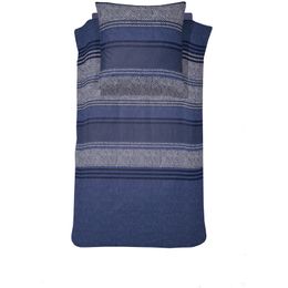 Bettw&auml;sche Cinderella, blau, Renforc&eacute;, Obermaterial: 100% Baumwolle, Bettw&auml;sche, "Astor", mit Fischgr&auml;tmuster