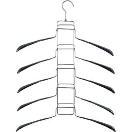 zeller PRESENT Kleiderb&uuml;gel, grau, Kleiderb&uuml;gel, Metall/Kunststoff