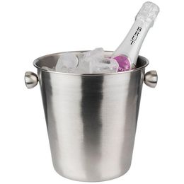 BUDDY'S Wein- und Sektk&uuml;hler, B:20cm H:20,5cm T:20cm, silber, Eisk&uuml;bel, Edelstahl, Fassungsverm&ouml;gen 4 Liter