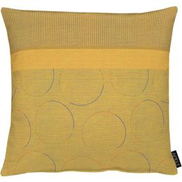 Dekokissen Apelt, B:46cm H:0,1cm L:46cm, gelb, Polyester, Dekokissen_Sitzkissen_Kissenh&uuml;llen, "1305", Kissenh&uuml;lle ohne F&uuml;llung, 1 St&uuml;ck