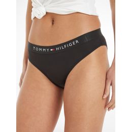 Damen Slip "BIKINI", Tommy Hilfiger Underwear, Gr. XS, schwarz, Jersey, Obermaterial: 95% Baumwolle, 5% Elasthan, unifarben, Unterhosen, mit hohem