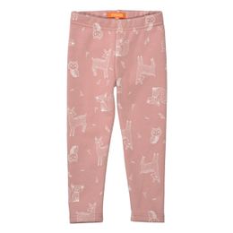STACCATO Mädchen Thermohose, rosa, Gr. 128, bedruckt, Oberstoff: 65% Polyester, 30% Baumwolle, 5% Elasthan., Hosen, mit Allover-Print