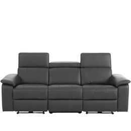 3-Sitzer Home Affaire, B:211cm H:98cm T:99cm, grau, Webstoff (95% Polyester/5% Nylon), Sofas, "Binado", mit manueller oder elektrischer Relaxfunktion