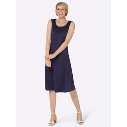 Classic Basics Damen Trägerkleid "Doppelpack Kleider", blau, Gr. 42, gemustert, mehrfarbig, Jersey, 100% Polyester, Kleider