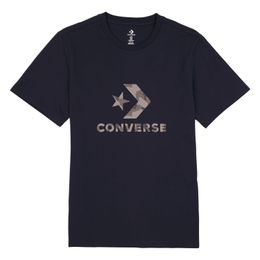Converse Herren T-Shirt, schwarz, Gr. S, unifarben, Single Jersey, Obermaterial: 100% Baumwolle, Shirts
