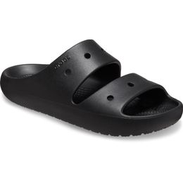 Crocs Damen Badepantolette "Classic Sandal V2", Gr. 37, schwarz, Croslite , Schuhe, Sommerschuh, Poolslides, Schlappen, zum Schlupfen