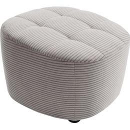 Fu&szlig;hocker Alina, B:54cm H:41cm T:57cm, grau, Cord GCT (92% Polyester 8% Nylon), Garten, Hocker, "Yuri", Passend zu Sessel Yuri