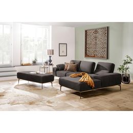 Ecksofa W.Schillig, B:299cm H:88cm T:178cm, braun, Longlife Xtra-Leder Z73: Naturwalkleder der Luxusklasse aus den erlesensten Rohhäuten. Hautstärke