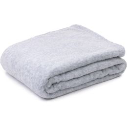 G&ouml;zze Wohndecke G&Ouml;ZZE, B:150cm L:200cm, silber, Polyester, Wohndecken, "Alaska", marmorierte Optik, kuschelig