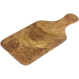 Schneidebrett, B/H/L: 12cm x 0,7cm x 26cm, beige, BERARD FRANCE 1892, Schneidebretter, mit Griff, Gr. 26 x 12 cm
