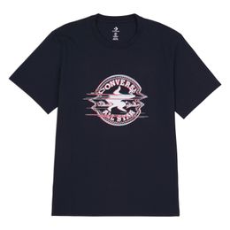 Converse Herren T-Shirt, schwarz, Gr. M, unifarben, Single Jersey, Obermaterial: 100% Baumwolle, Shirts