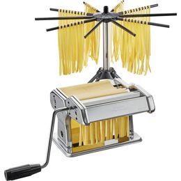 Gefu Nudelmaschine "PASTA PERFETTA", B:19,8cm H:14,4cm T:19,9cm, silber, Nudelmaschinen, 3 Nudelsorten, 10 Trocknungsarme
