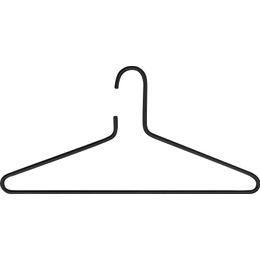 Kleiderb&uuml;gel SPINDER DESIGN, B:42cm H:19cm T:1cm, schwarz, Metall, Kleiderb&uuml;gel, "SENZA", Metall, Elegantes Design