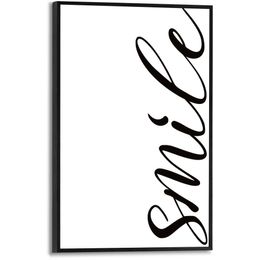 Poster Reinders, B:20cm H:30cm T:1,6cm, schwarz, MDF, Schlafzimmer, Bilder, "L&auml;chle"