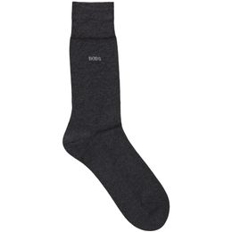 BOSS Herren Businesssocken "George RS Uni MC", Gr. 47, schwarz, Baumwolle, unifarben, Socken, mit dezentem, eingestricktem BOSS Logo-Schriftzug