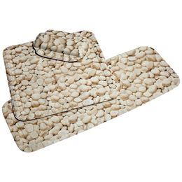 Duscheinlage Kleine Wolke, B:55cm L:55cm, beige, Kunststoff, Wanneneinlagen, "Stone", BxH: 55 x 55 cm