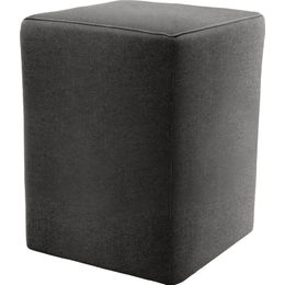 Hocker, B:38cm H:47cm T:38cm, grau, LOOKS by Wolfgang Joop, 100% Polyester, Garten, Hocker, "LOOKS XX", kubische Form, ideal als Fu&szlig;ablage