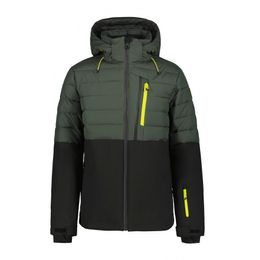 Skijacke Icepeak "H SKIJACKE FOLSOM", Herren, Gr. 58, grün (dunkel grün), Obermaterial: 100% Polyester, sportlich, Jacken