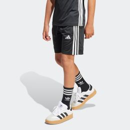 Trainingsshorts adidas Performance "TIRO ES SHO Y", Kinder, Gr. 140, N-Gr, schwarz-weiß (schwarz, weiß), Obermaterial: 100% Polyester, sportlich, Hosen