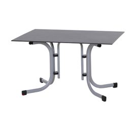 siena GARDEN Klapptisch 'Sola' silber 120 x 80 cm