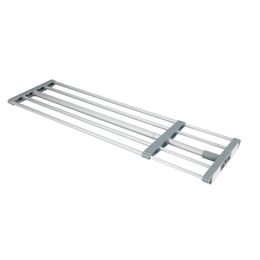 Wenko Teleskop-Klemmregal silber/grau 70-120 x 23 x 3 cm