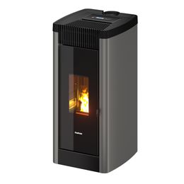 FreePoint Pelletofen 'Steel 9' Stahl titanium 2,5 - 8,5 kW
