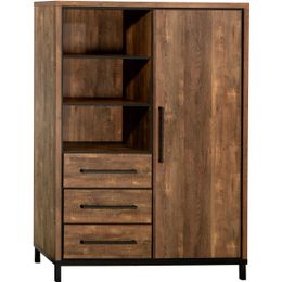 Barschrank OMG DESIGN "Vastco", braun (espresso), B:120cm H:170cm T:45cm, Spanplatte, Schränke