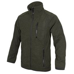 Tom Collins Pique Fleecejacke oliv, Größe S